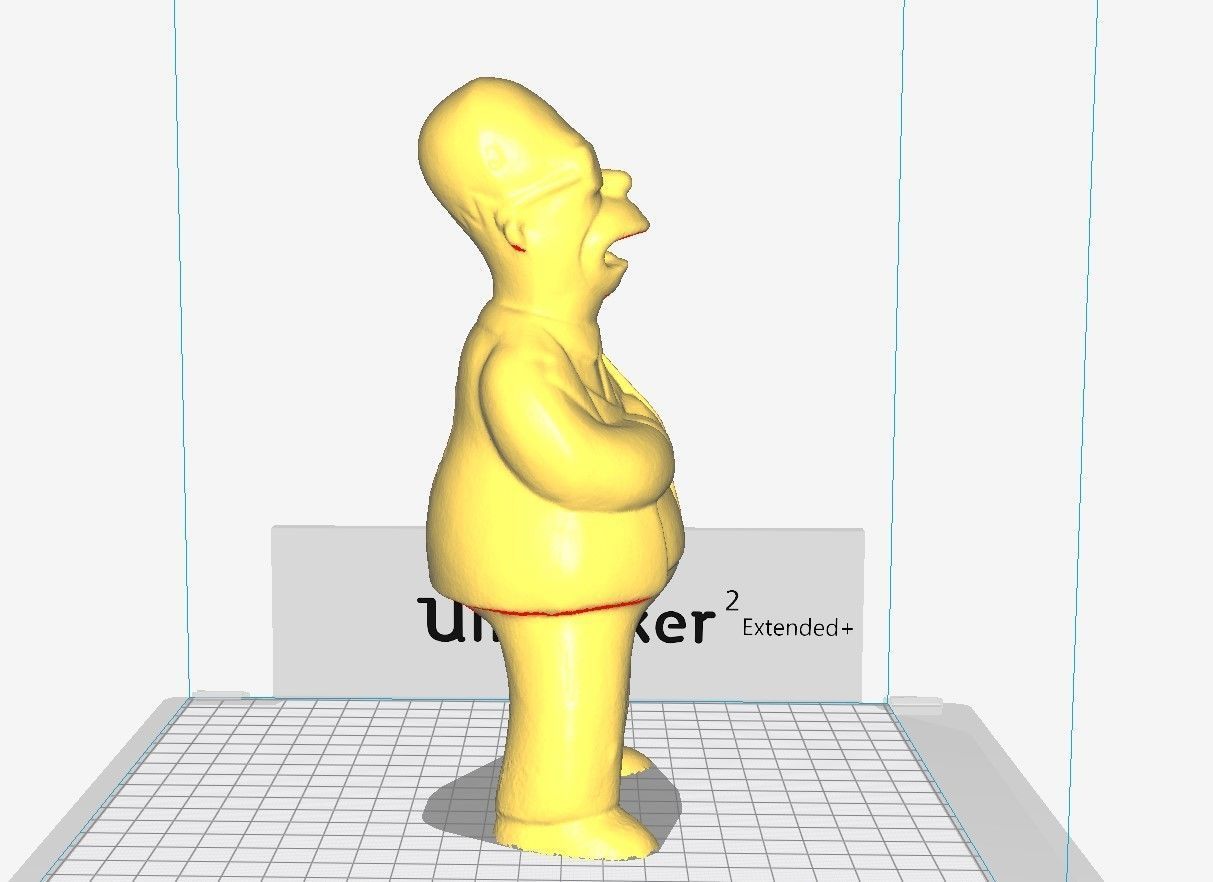 Homer Simpson boxing promoter -3D print ready 3D model 3D printable ...