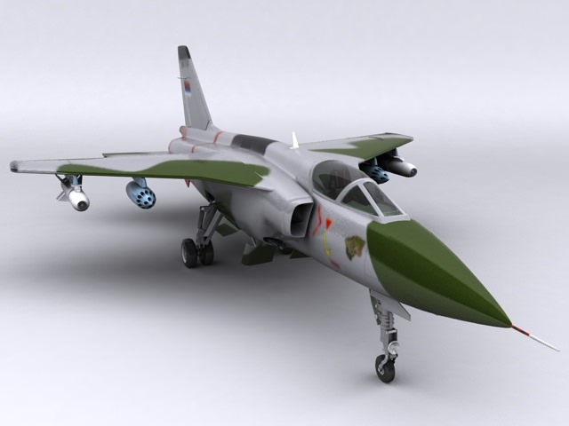 J-22 Orao 3D Model .max .obj .3ds .fbx - CGTrader.com
