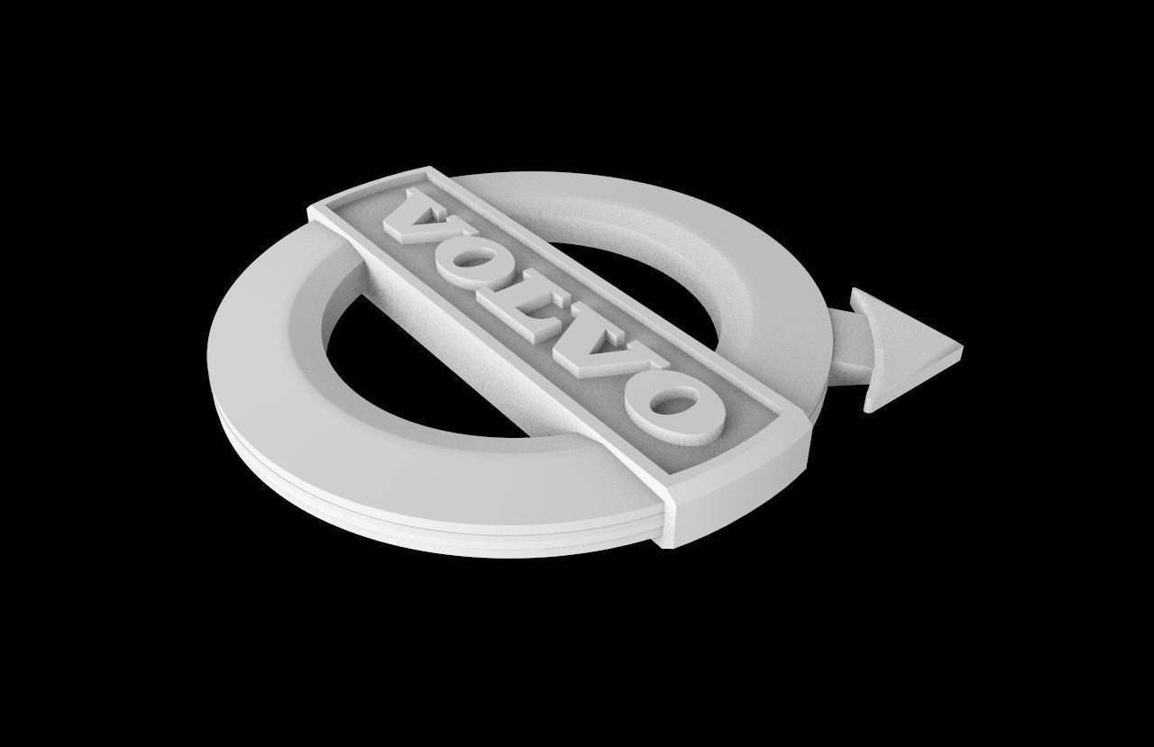 volvo logo 3D model 3D printable | CGTrader
