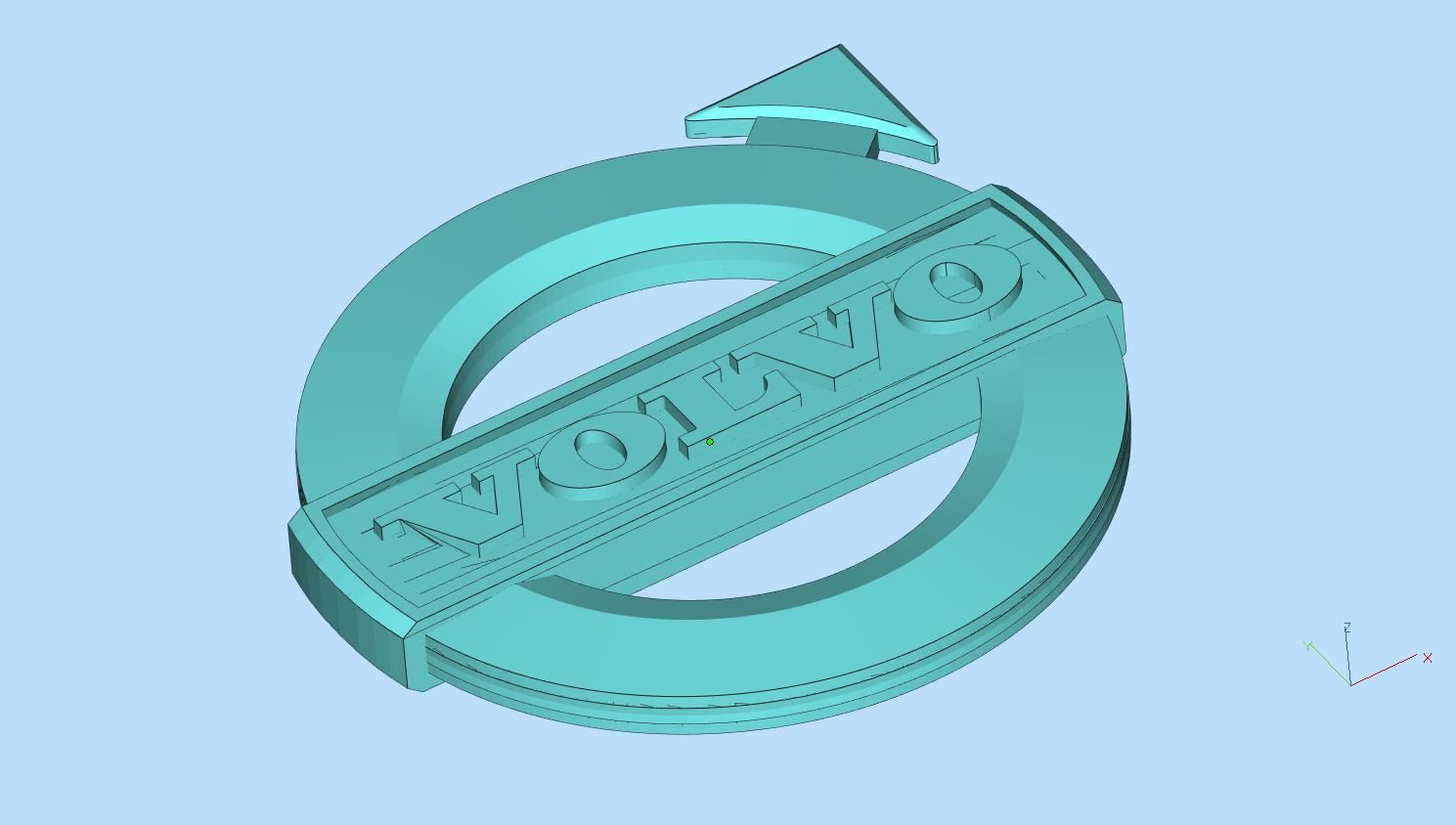 volvo logo 3D model 3D printable | CGTrader