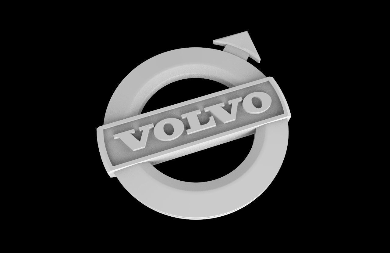 volvo logo 3D model 3D printable | CGTrader
