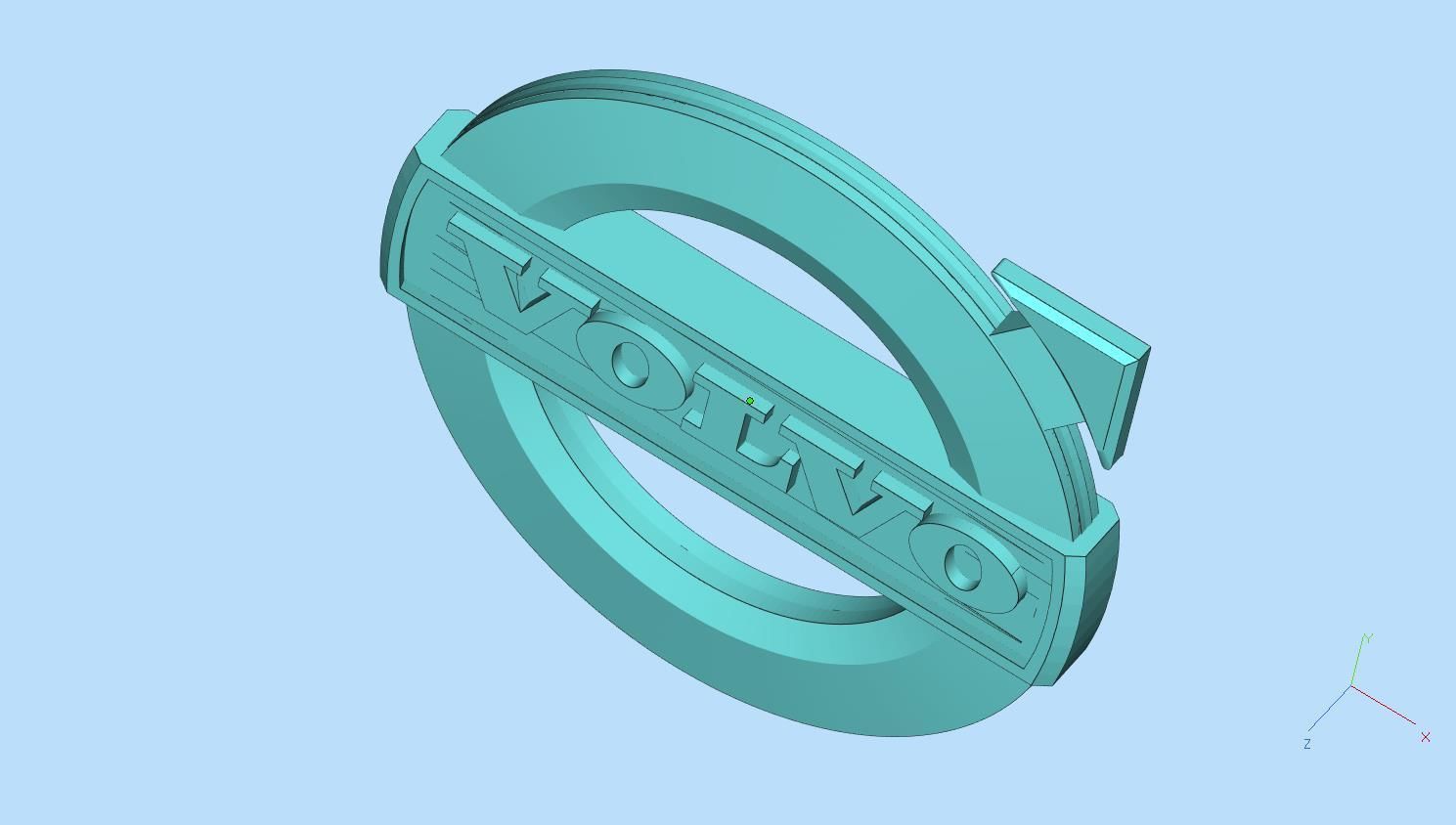 volvo logo 3D model 3D printable | CGTrader
