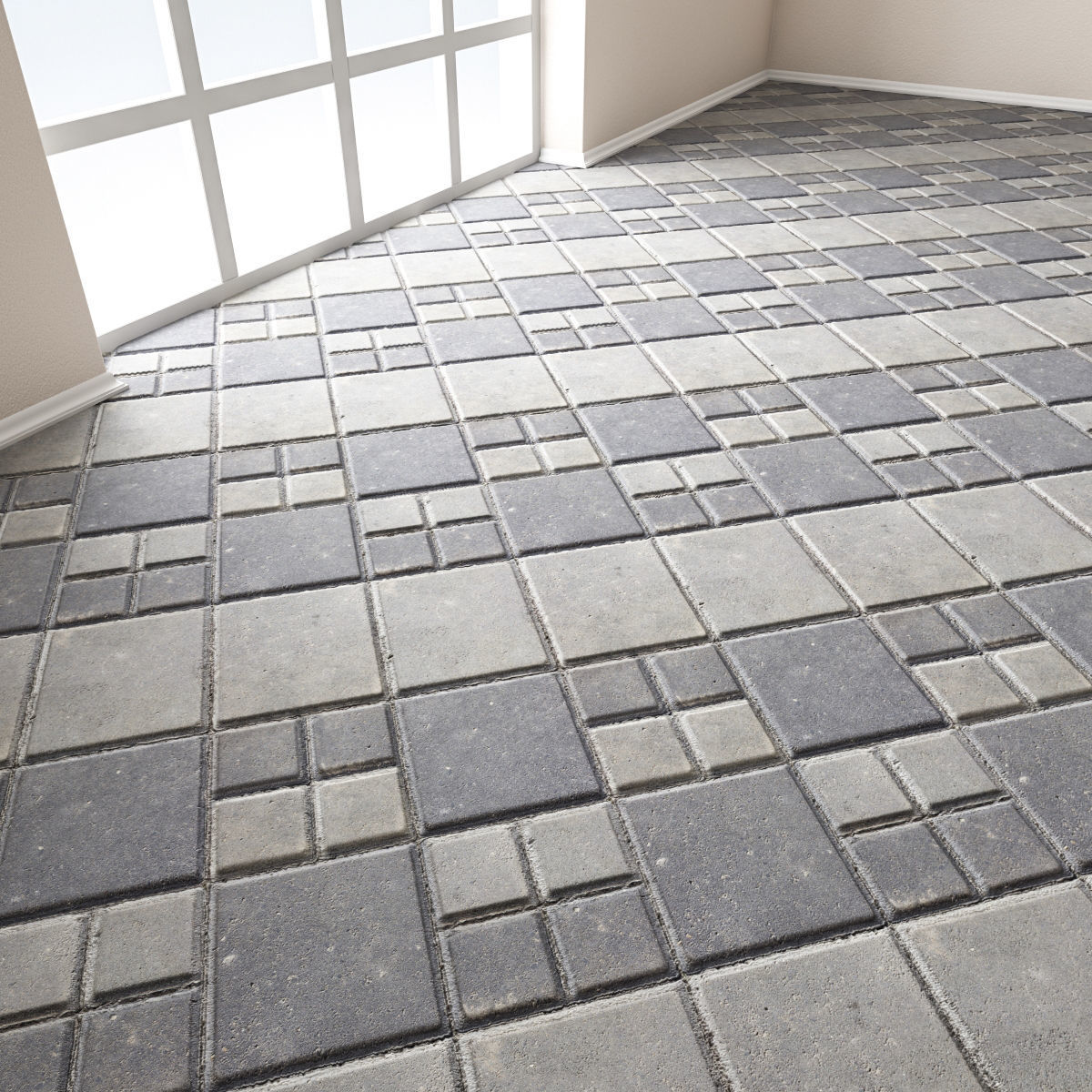 Texture Paving slabs Floor 014 VR / AR / low-poly | CGTrader