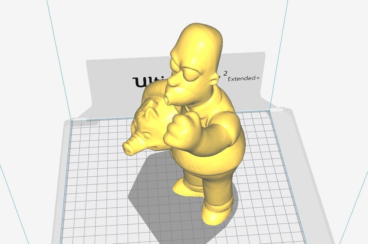 Homer Simpson 3D print ready 3D model 3D printable | CGTrader