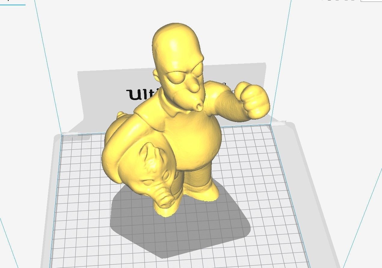 Homer Simpson 3D print ready 3D model 3D printable | CGTrader