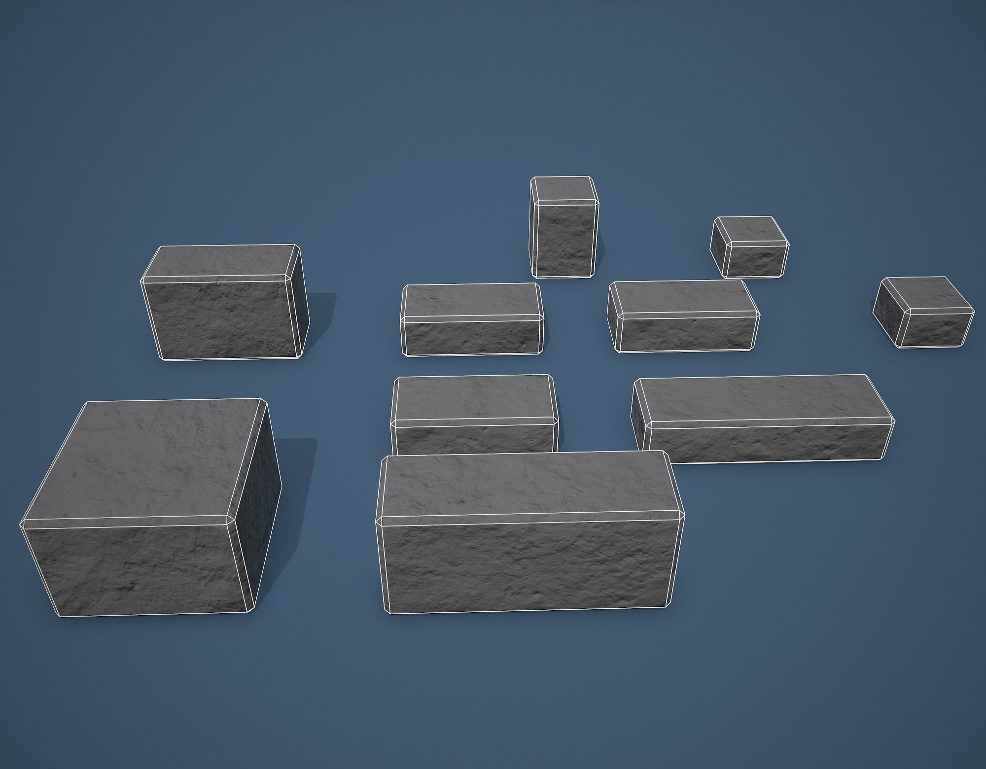 3D model Stone Bricks VR / AR / low-poly | CGTrader