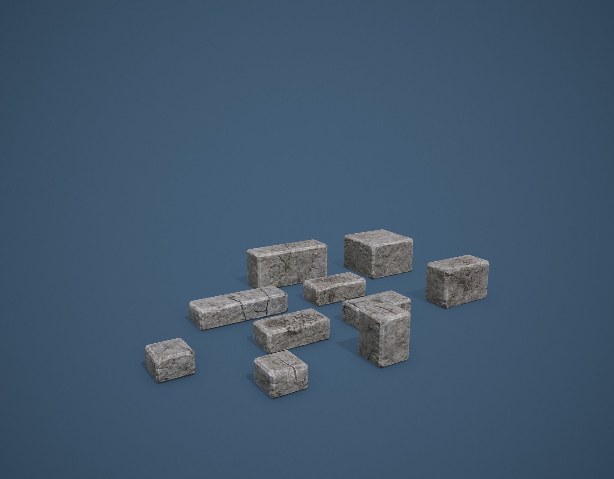 3D model Stone Bricks VR / AR / low-poly | CGTrader