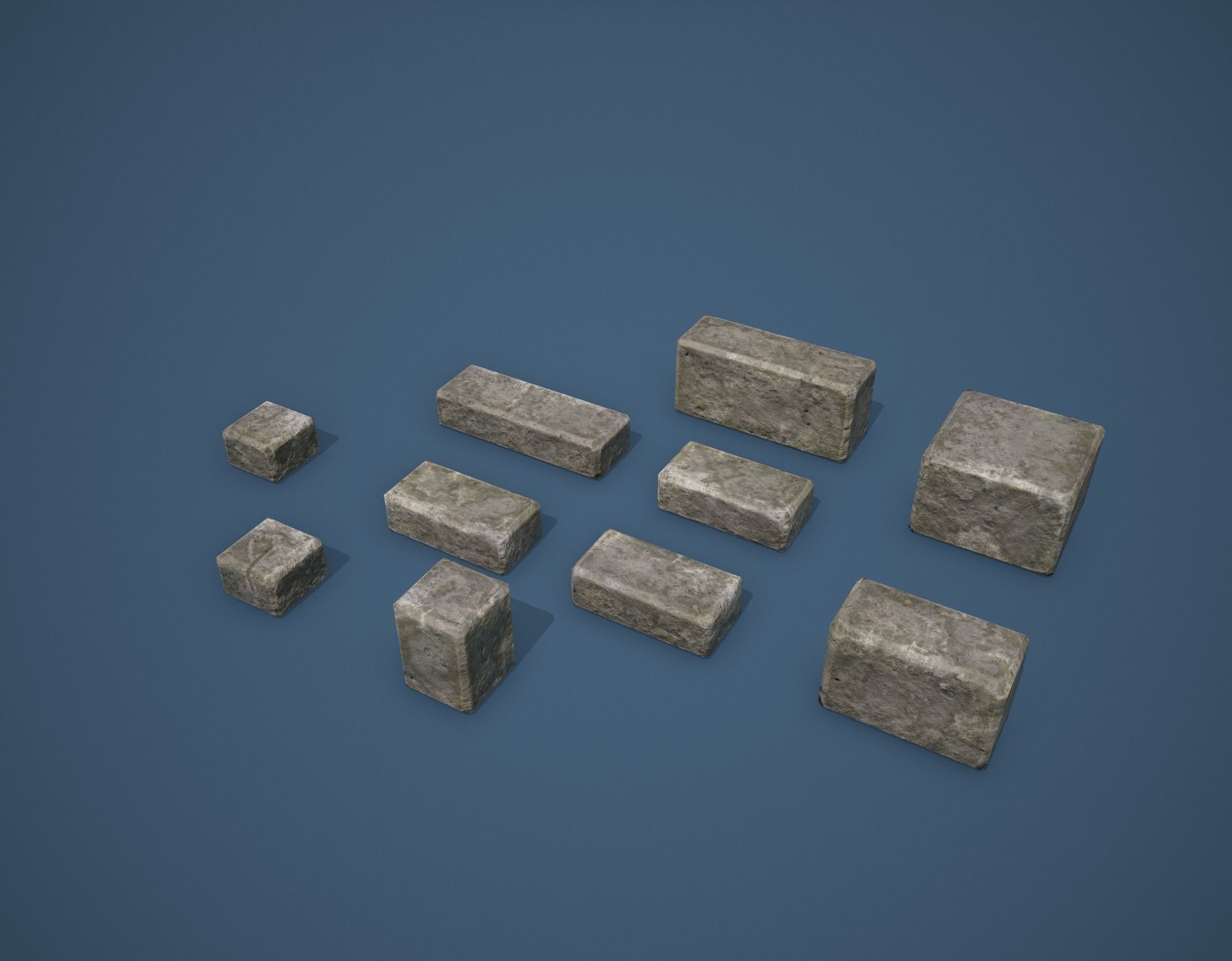 3D model Stone Bricks VR / AR / low-poly | CGTrader