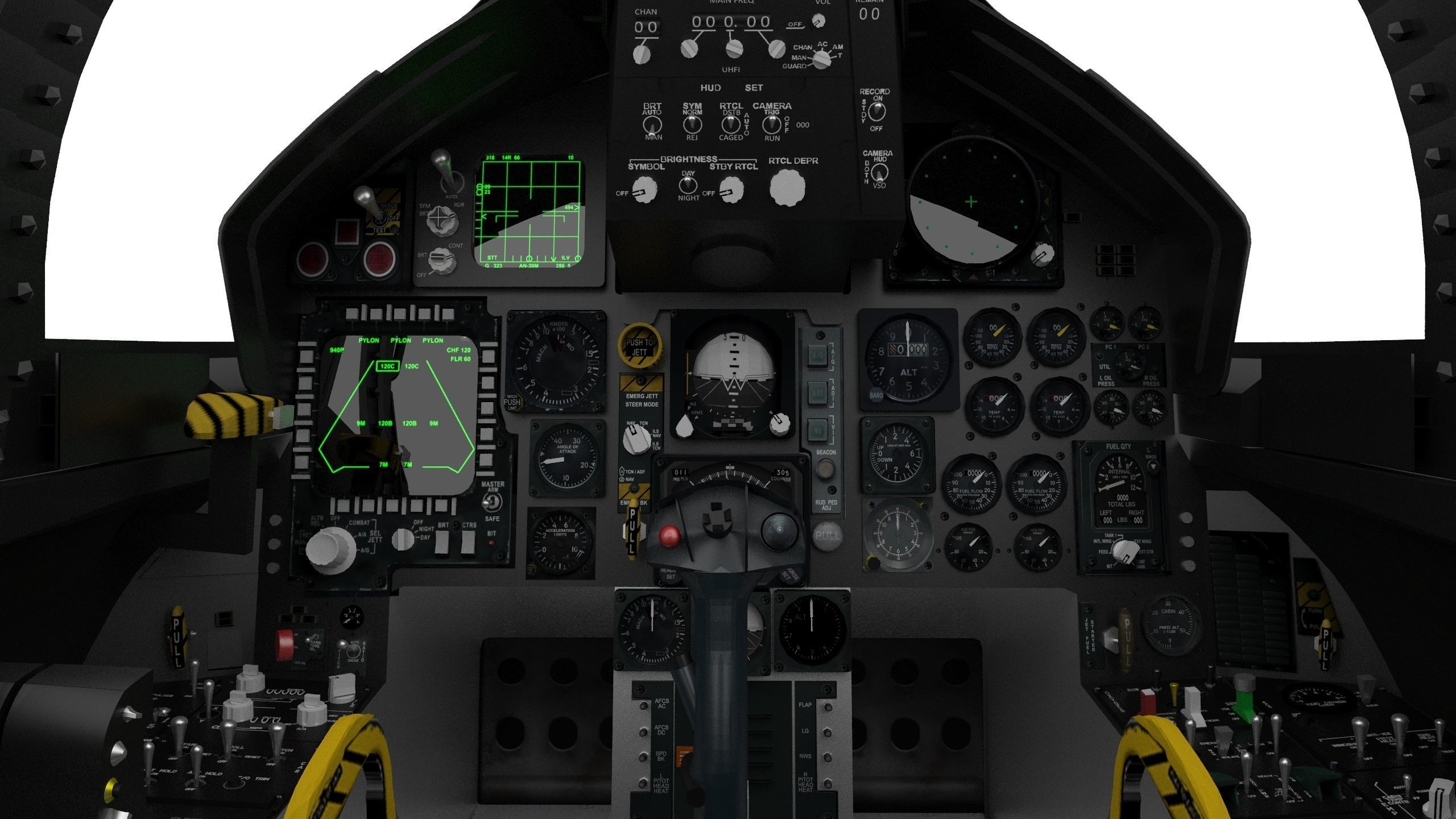 F-15C Cockpit 3D model | CGTrader