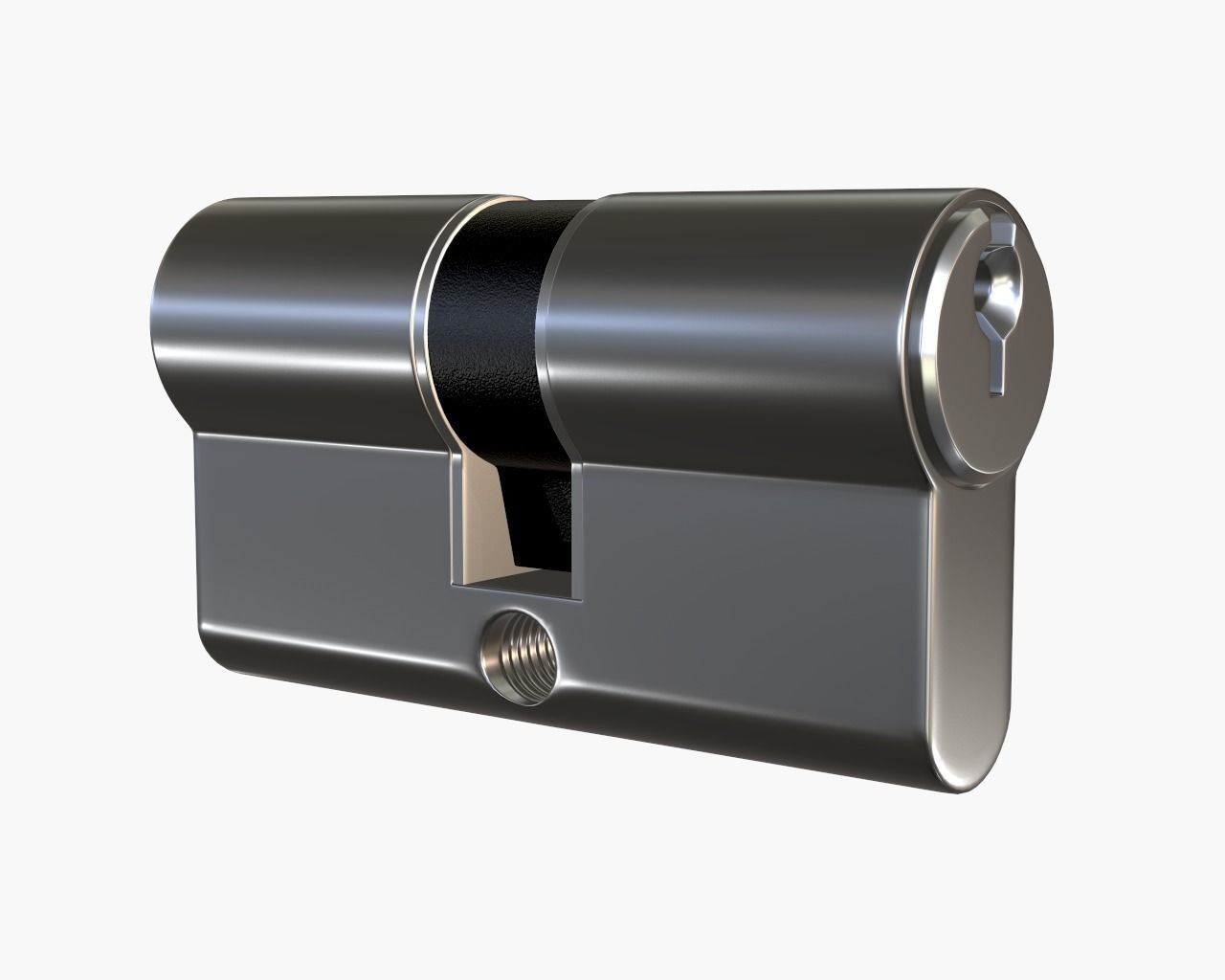 Euro Profile Cylinder Barrel Lock 3D model | CGTrader
