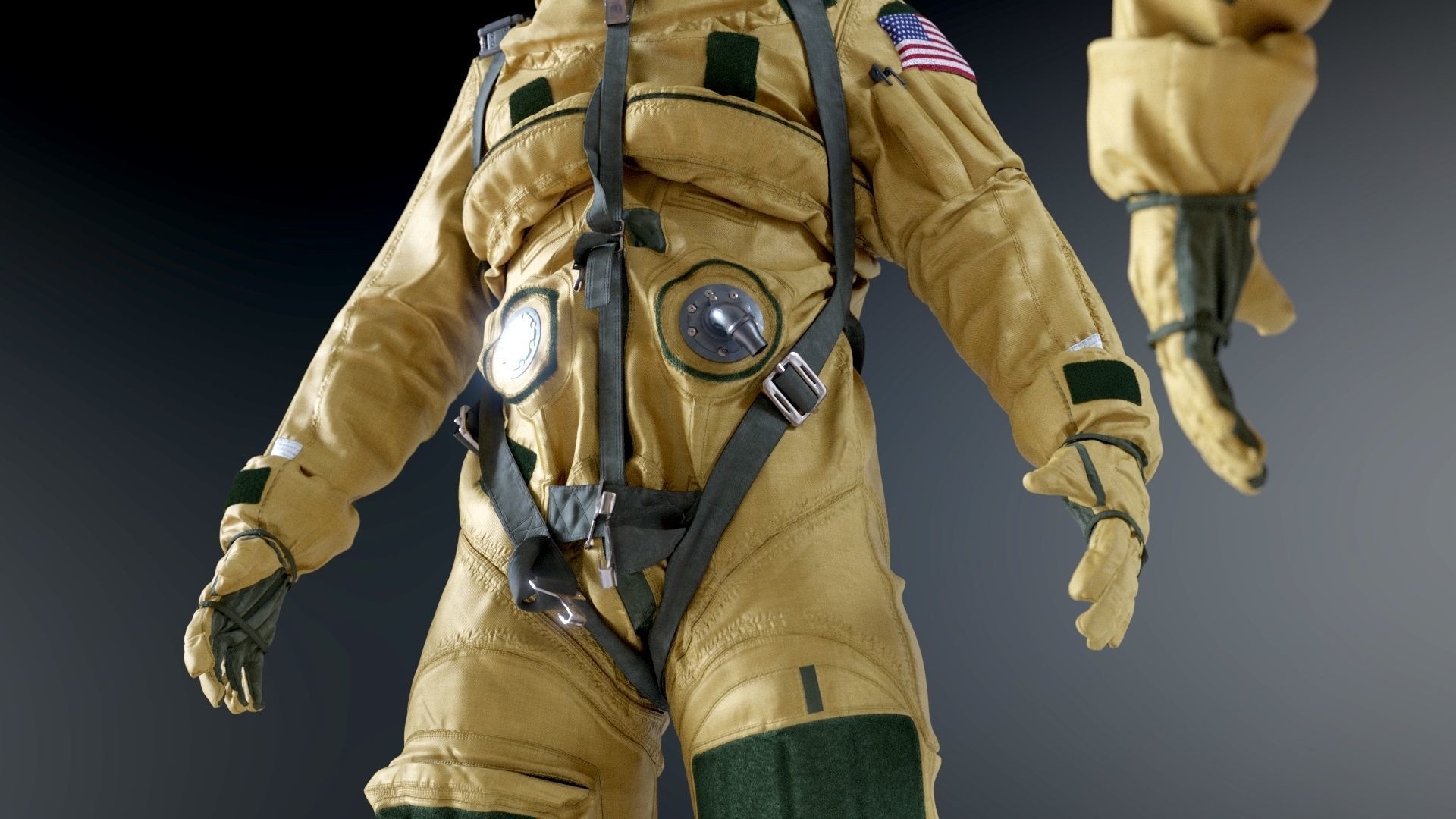 FLIGHT SUIT U2 Pilot 3D model | CGTrader