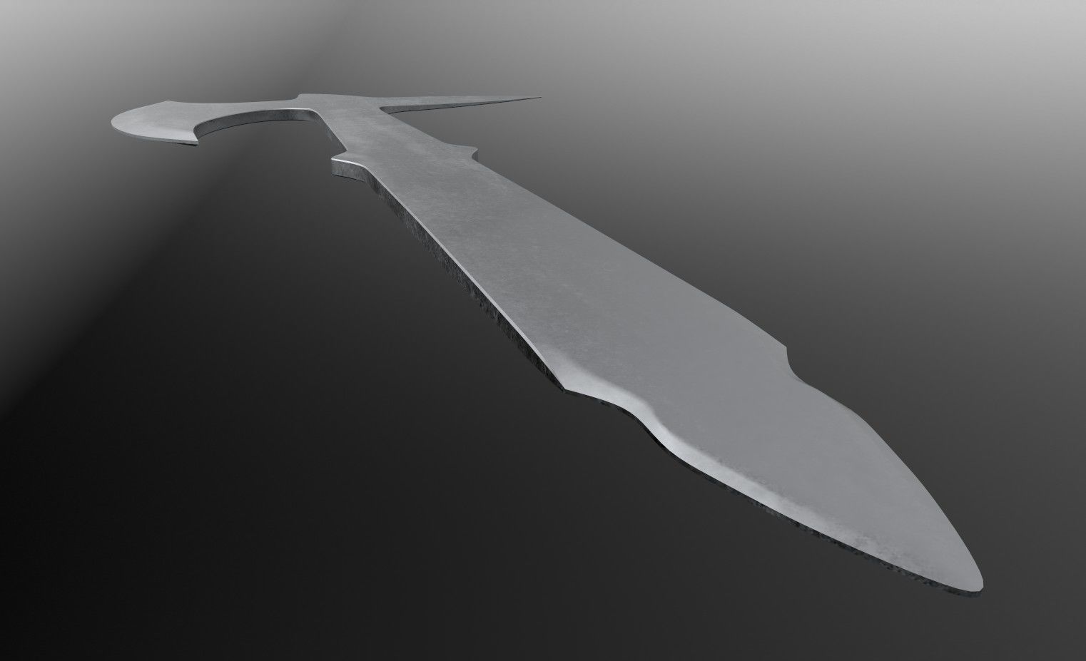 Steel throwing axe 3D model | CGTrader