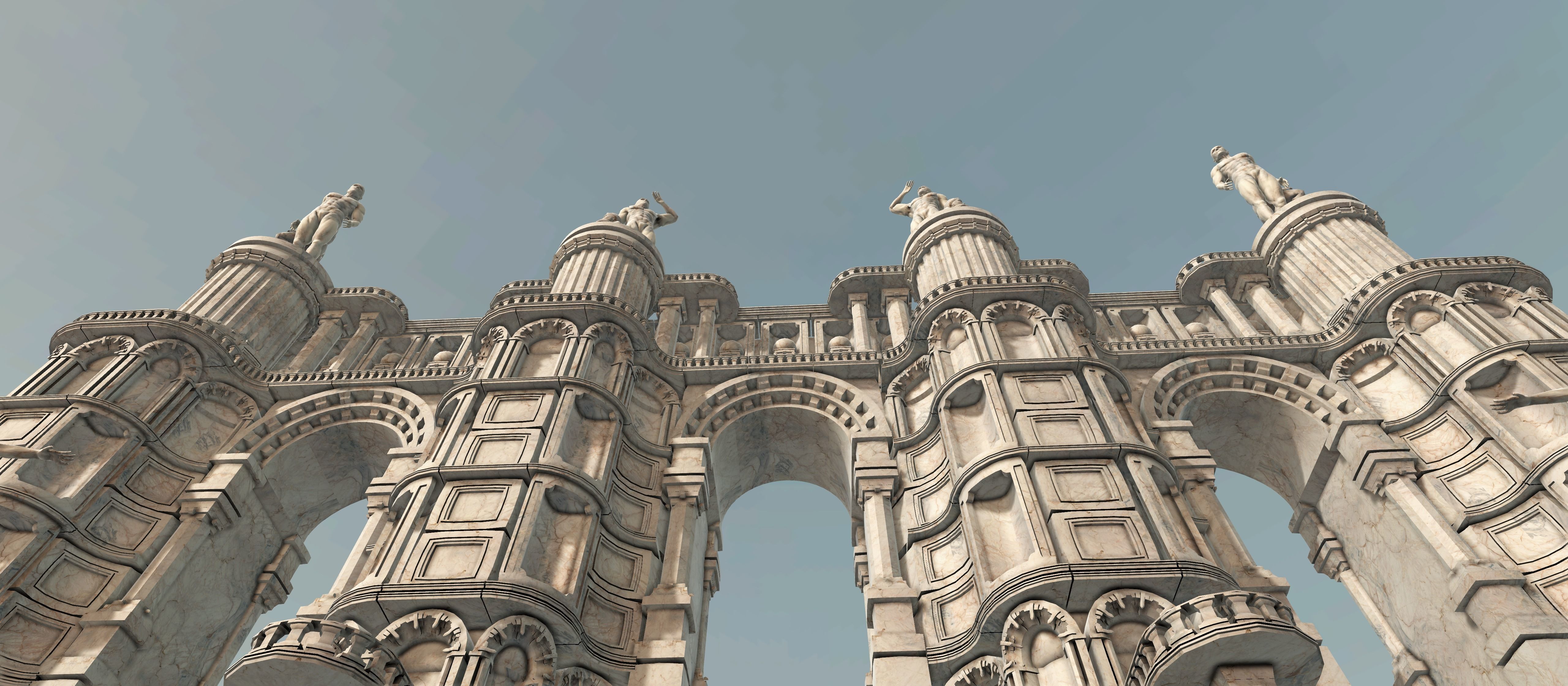 Antique Rome Scene for Unity 3D model | CGTrader