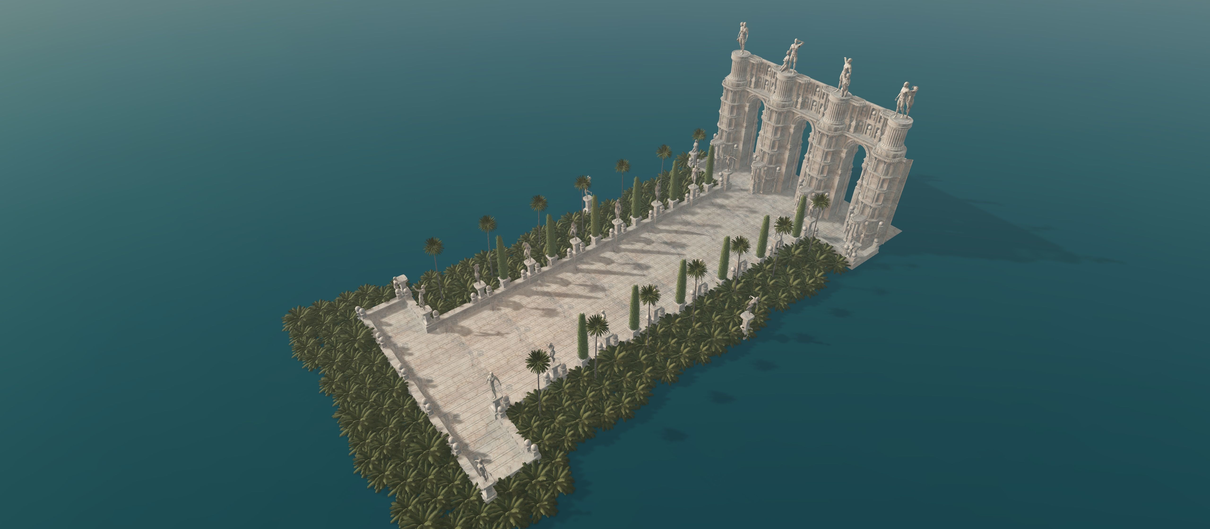 Antique Rome Scene for Unity 3D model | CGTrader