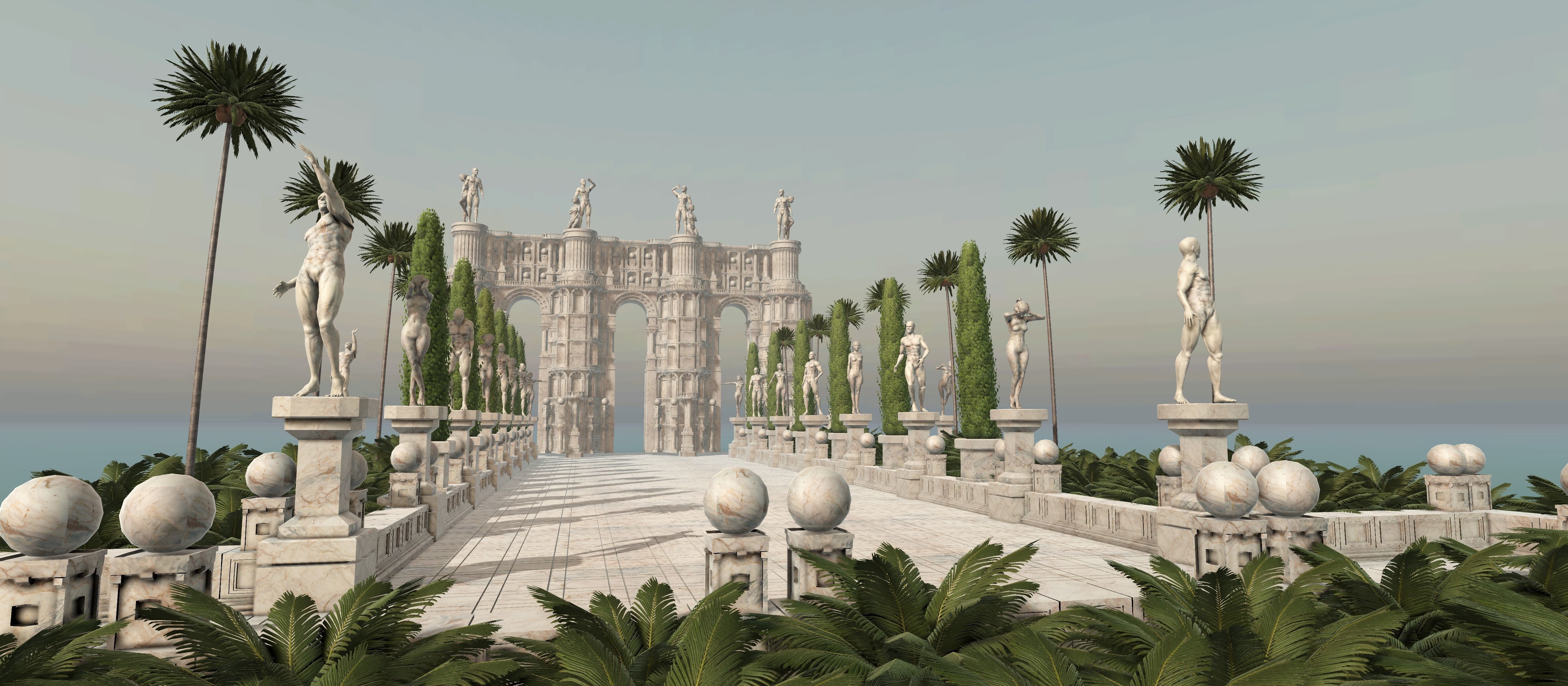 Antique Rome Scene for Unity 3D model | CGTrader