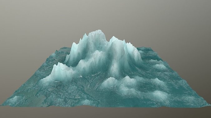 3D model ice Mountain VR / AR / low-poly | CGTrader