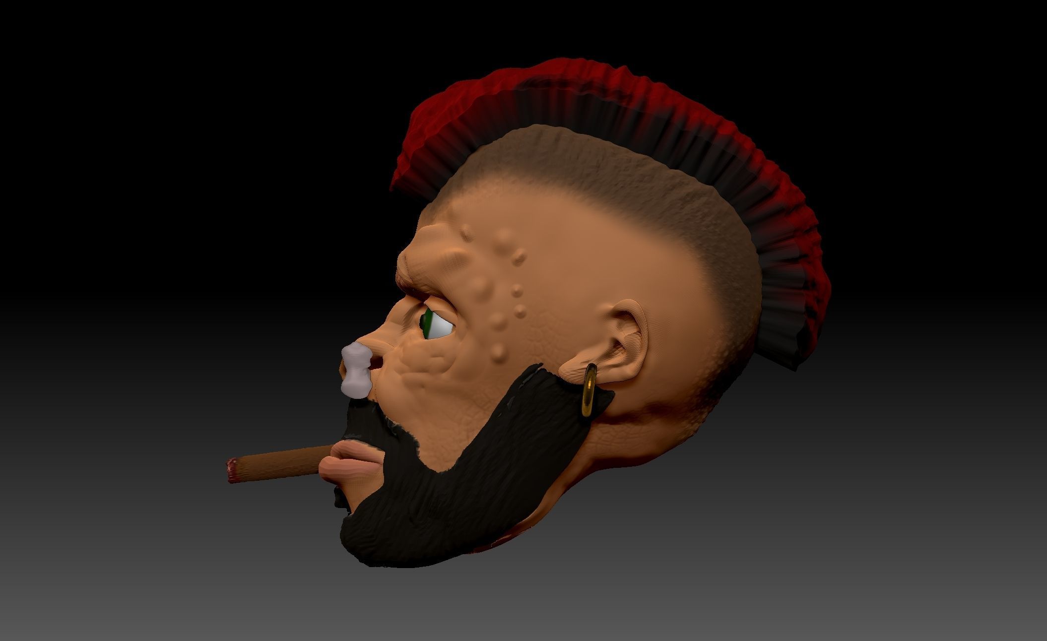 Red Head 3D model | CGTrader