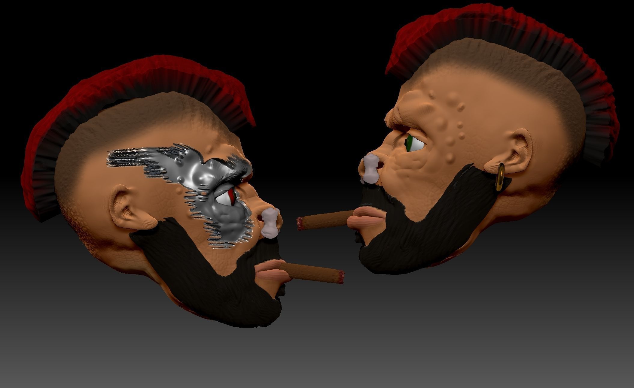 Red Head 3D model | CGTrader