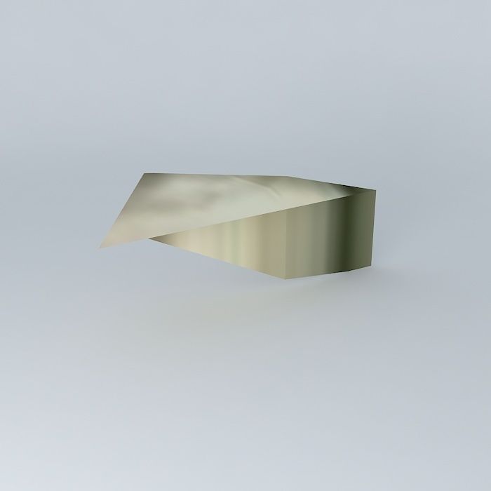gold triangle free 3D model | CGTrader
