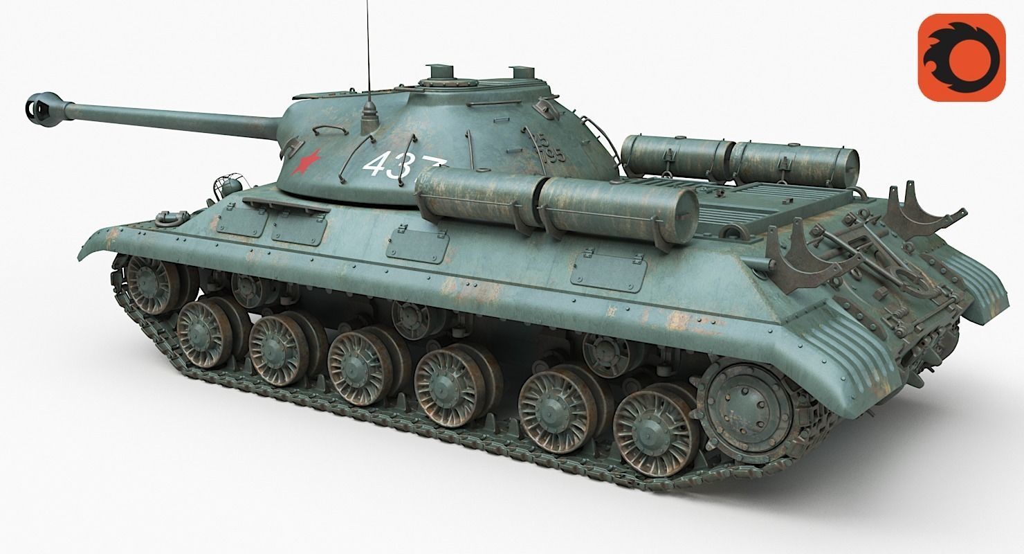 Tank IS 3M Corona 3D model | CGTrader