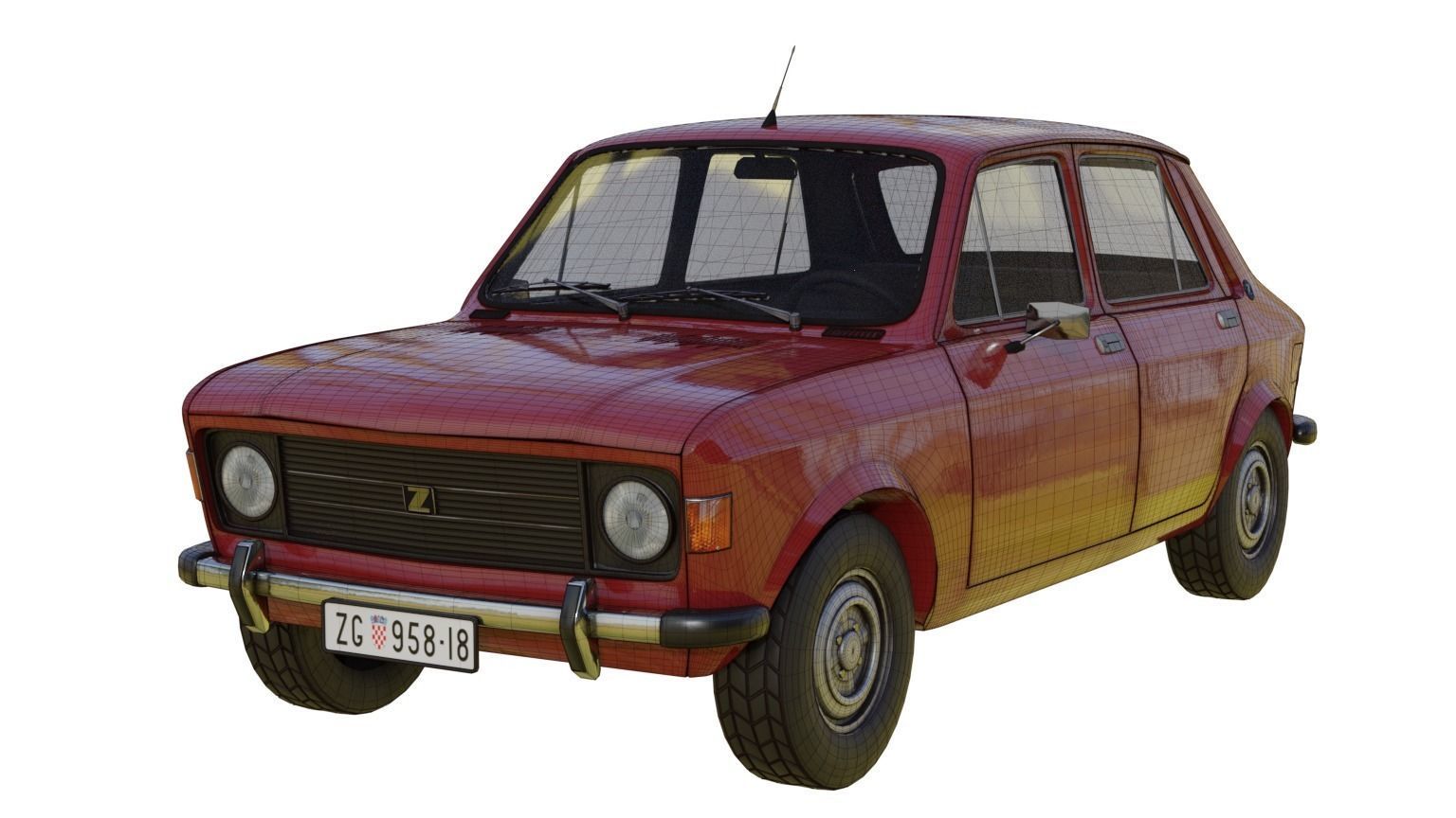 Stojadin Zastava 101 Car 3D model | CGTrader