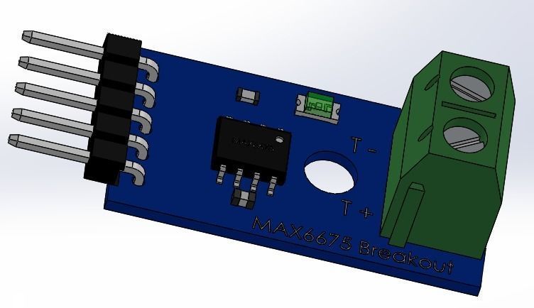 Module Board PCB MAX6675 Thermocouple Type K Arduino 3D model 3D ...