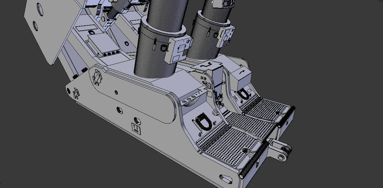 Underground longwall mining hydraulic roof support 3D model | CGTrader