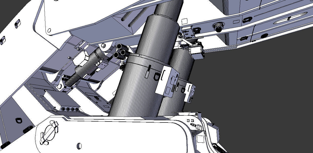 Underground longwall mining hydraulic roof support 3D model | CGTrader