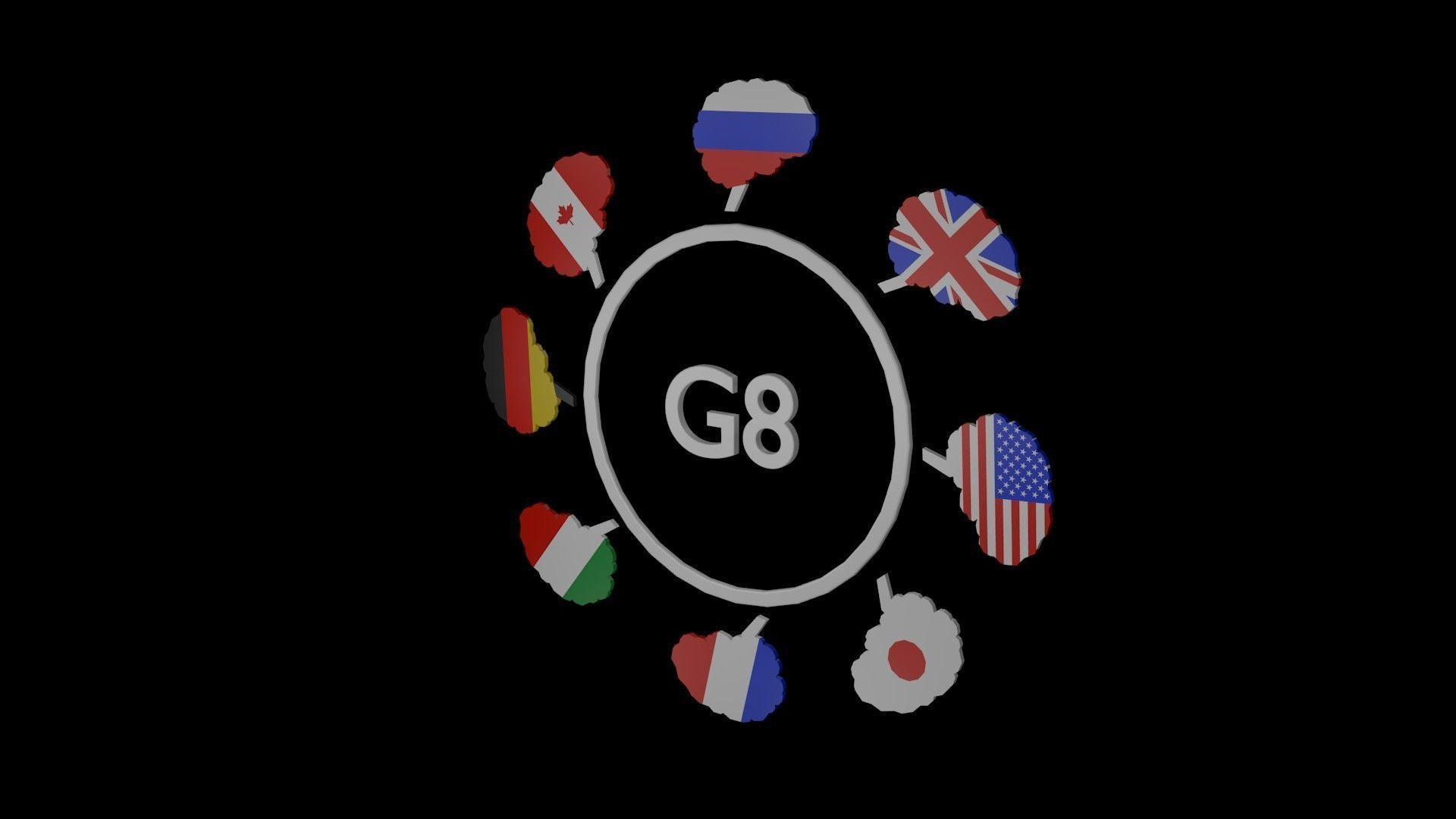 Symbol G8 3D model | CGTrader