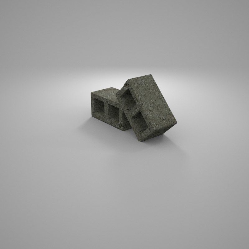 Cinder Block 3D model | CGTrader