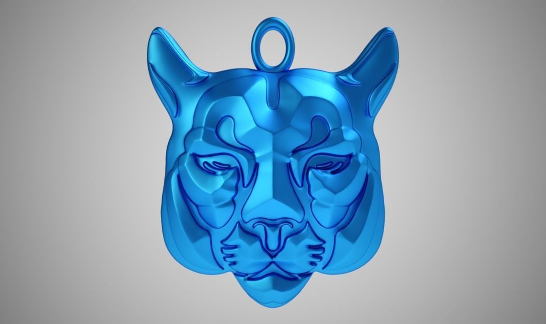Puma Necklace 3D model 3D printable | CGTrader