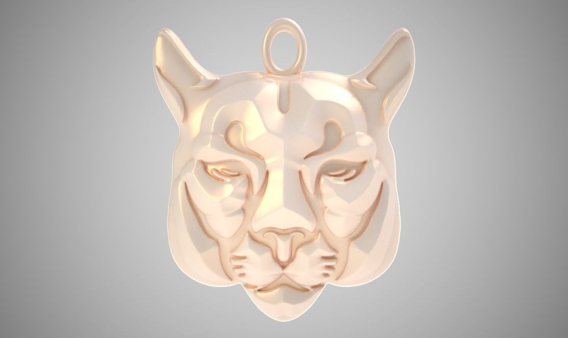 Puma Necklace 3D model 3D printable | CGTrader