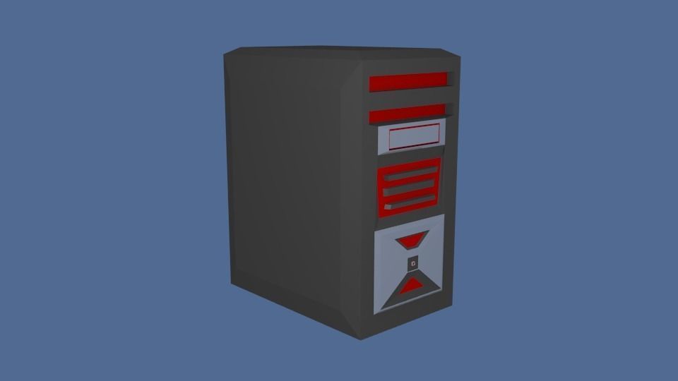 Computer System Block 3D model | CGTrader