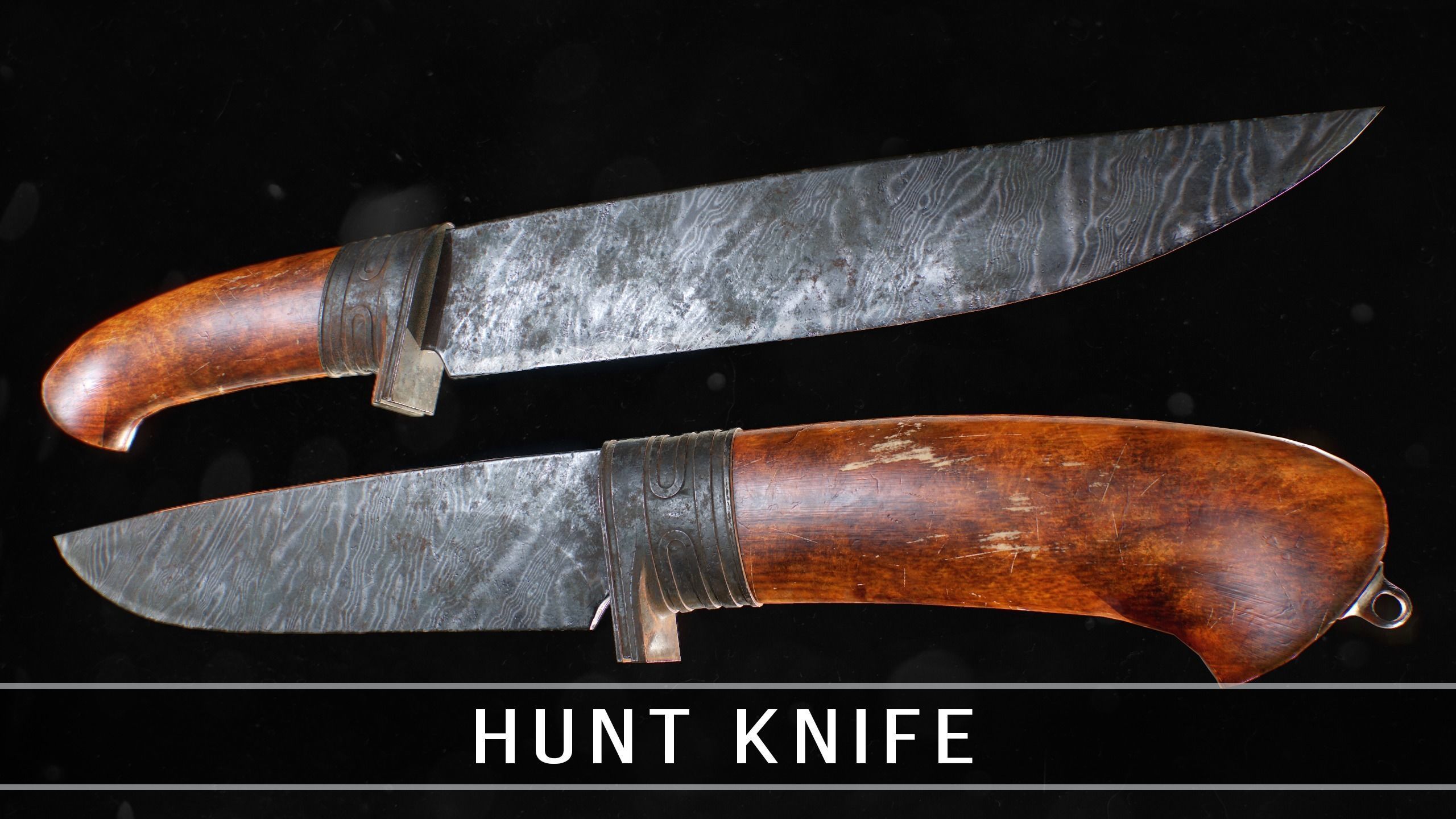 3D model Hunt knife PBR VR / AR / low-poly | CGTrader