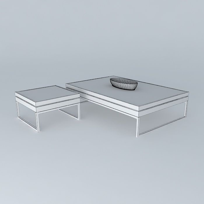 Center & side table free 3D model | CGTrader