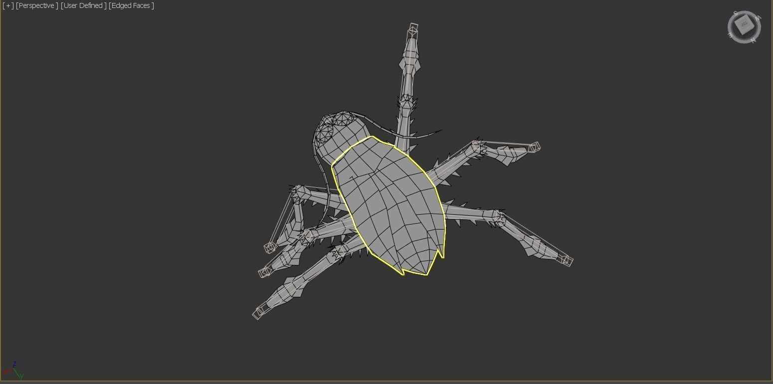 3D model Animated Funny Cartoon Brown Insect Roach VR / AR / low-poly ...