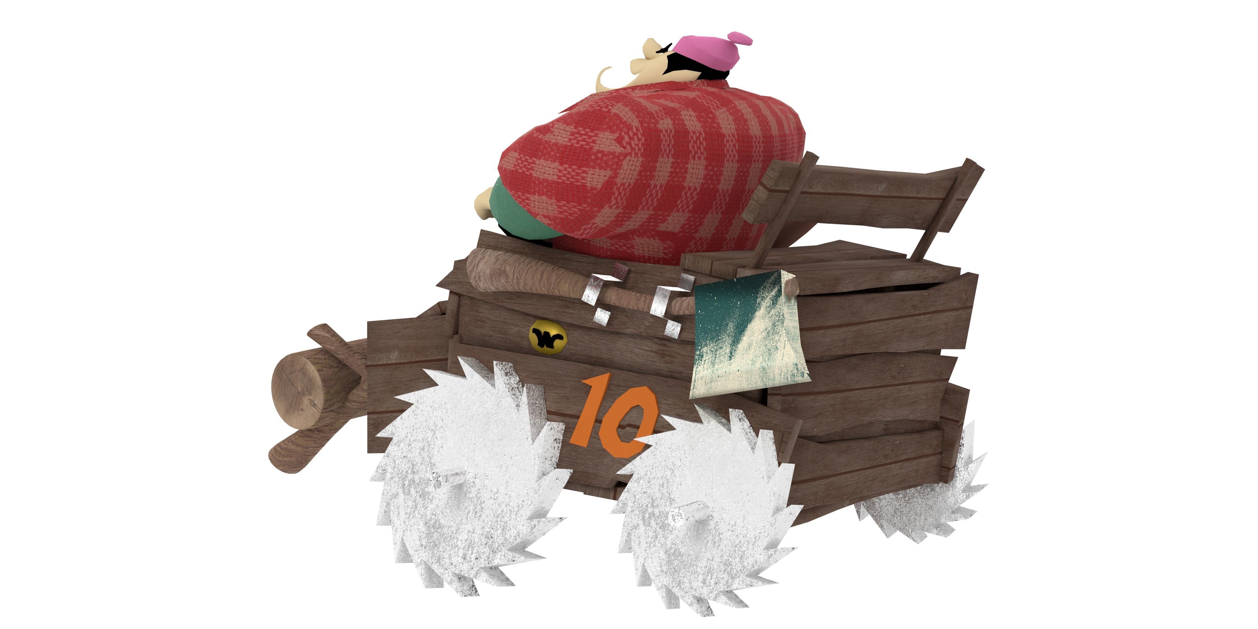 Rufus Ruffcut and Sawtooth 3D model | CGTrader