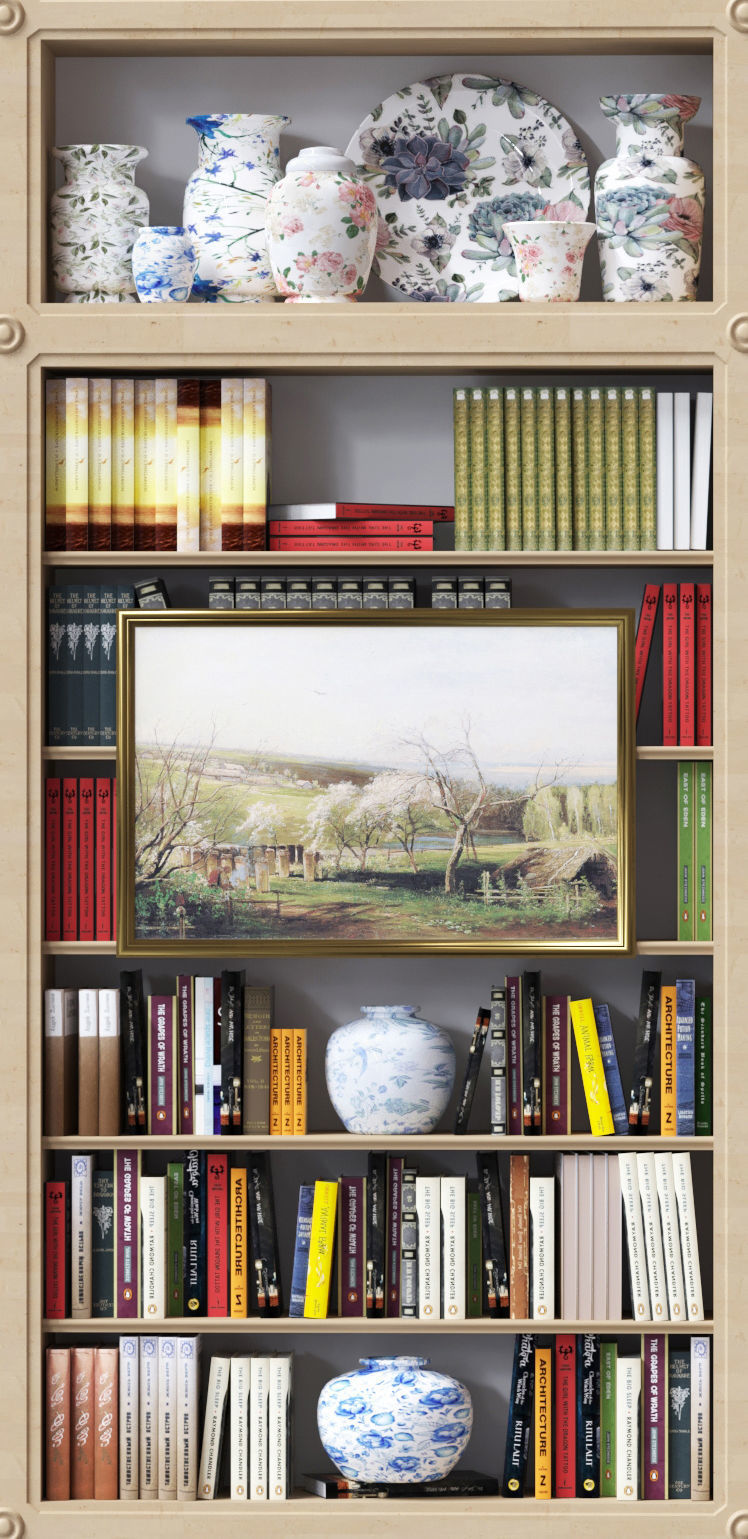 Bookcase 2 bookshelves 3D model | CGTrader