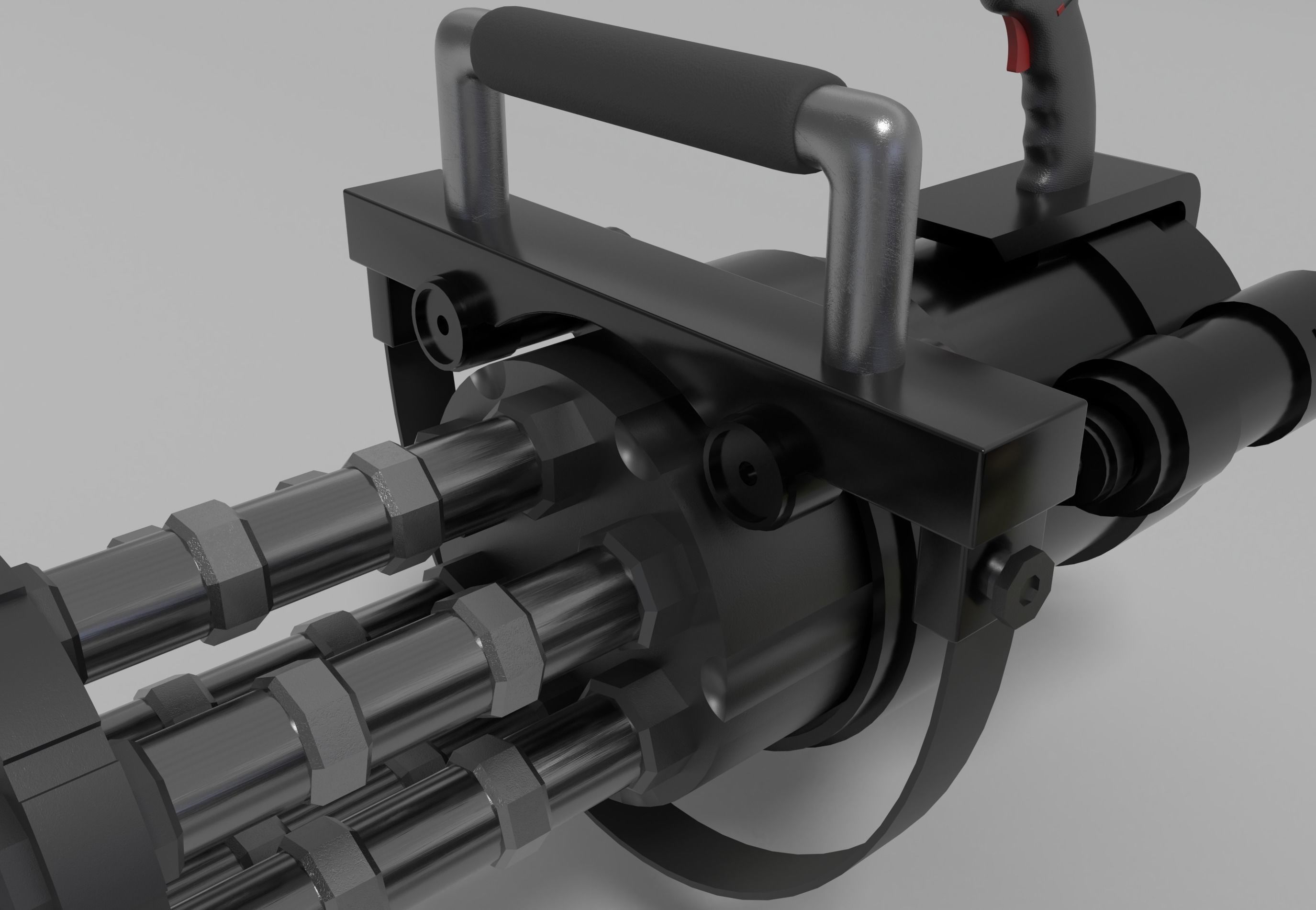 3D model Minigun and Drill VR / AR / low-poly | CGTrader