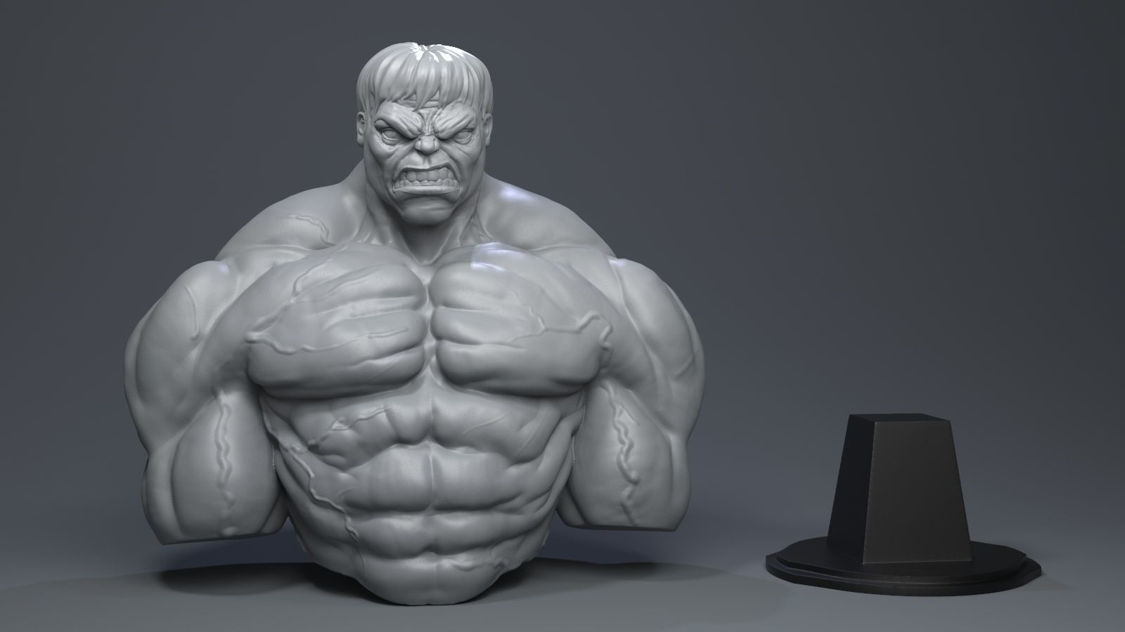 The Hulk bust 3D model 3D printable | CGTrader