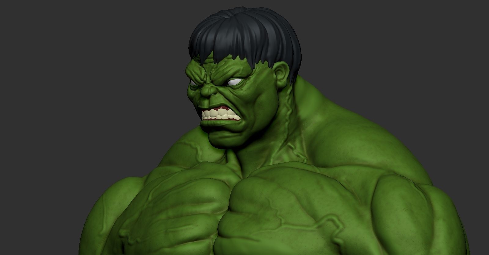 The Hulk bust 3D model 3D printable | CGTrader