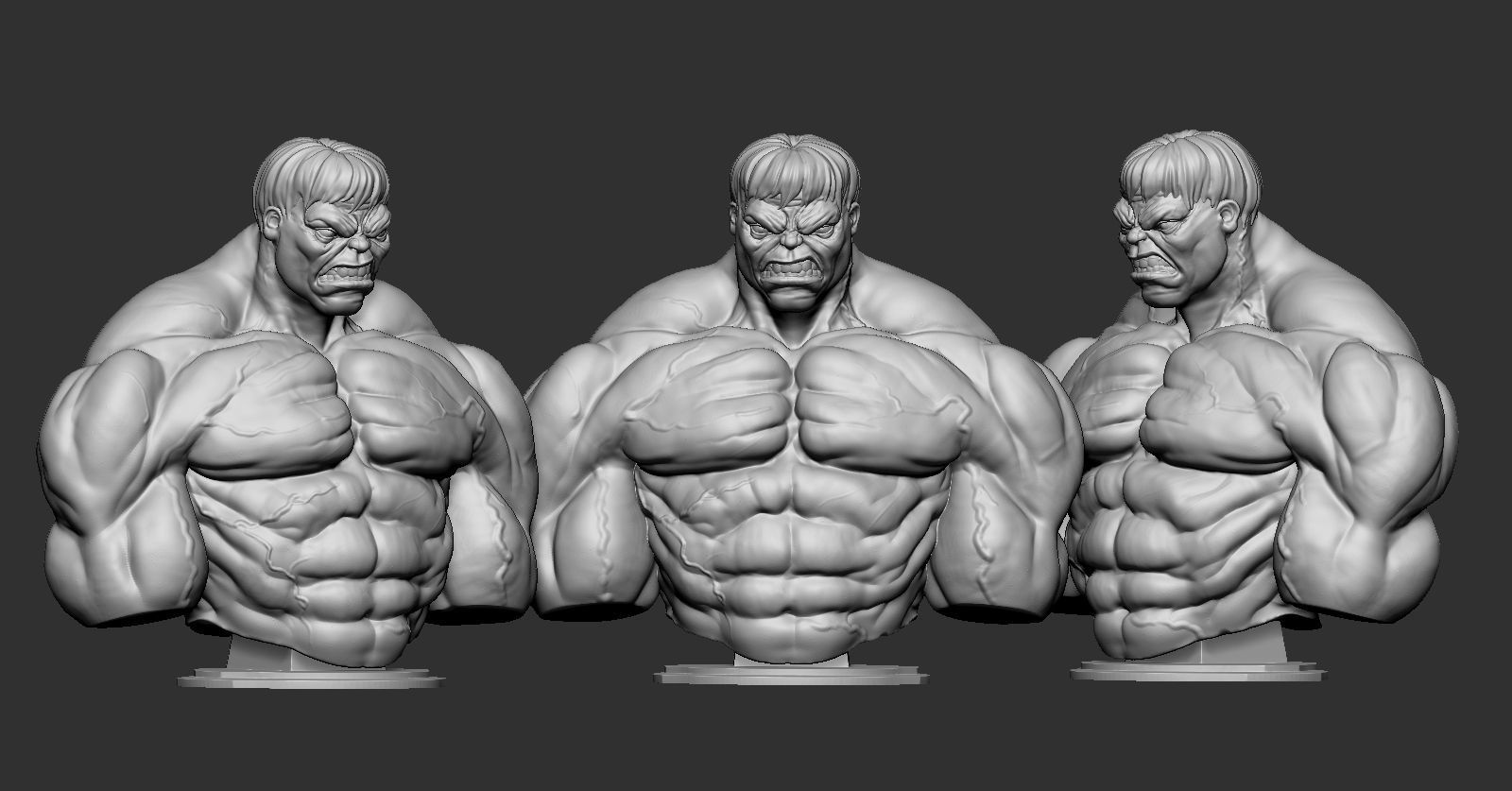 The Hulk bust 3D model 3D printable | CGTrader