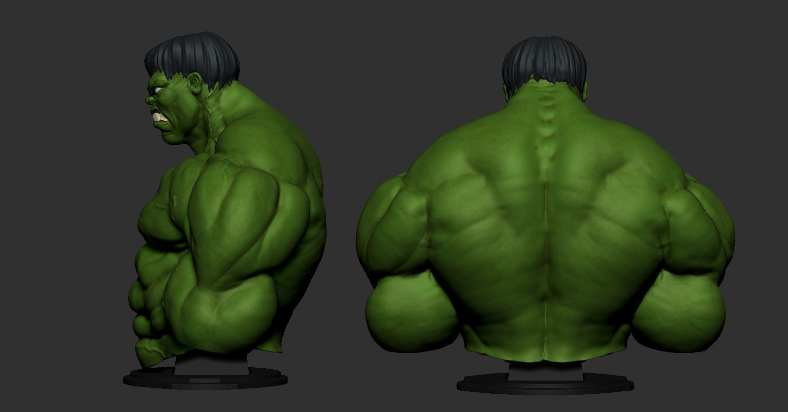 The Hulk bust 3D model 3D printable | CGTrader