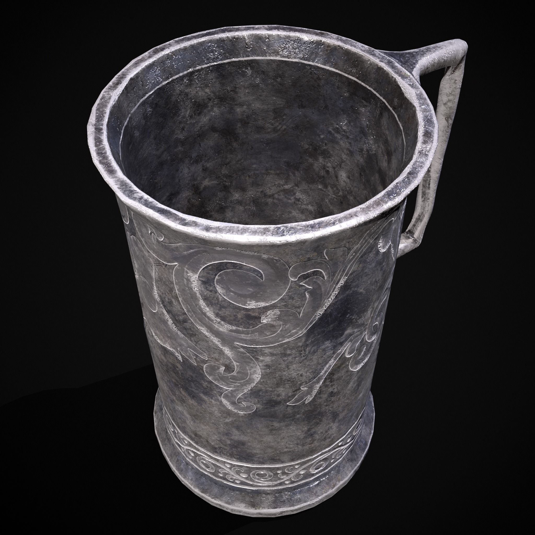 3D model Medieval Style Metal Cup VR / AR / low-poly | CGTrader