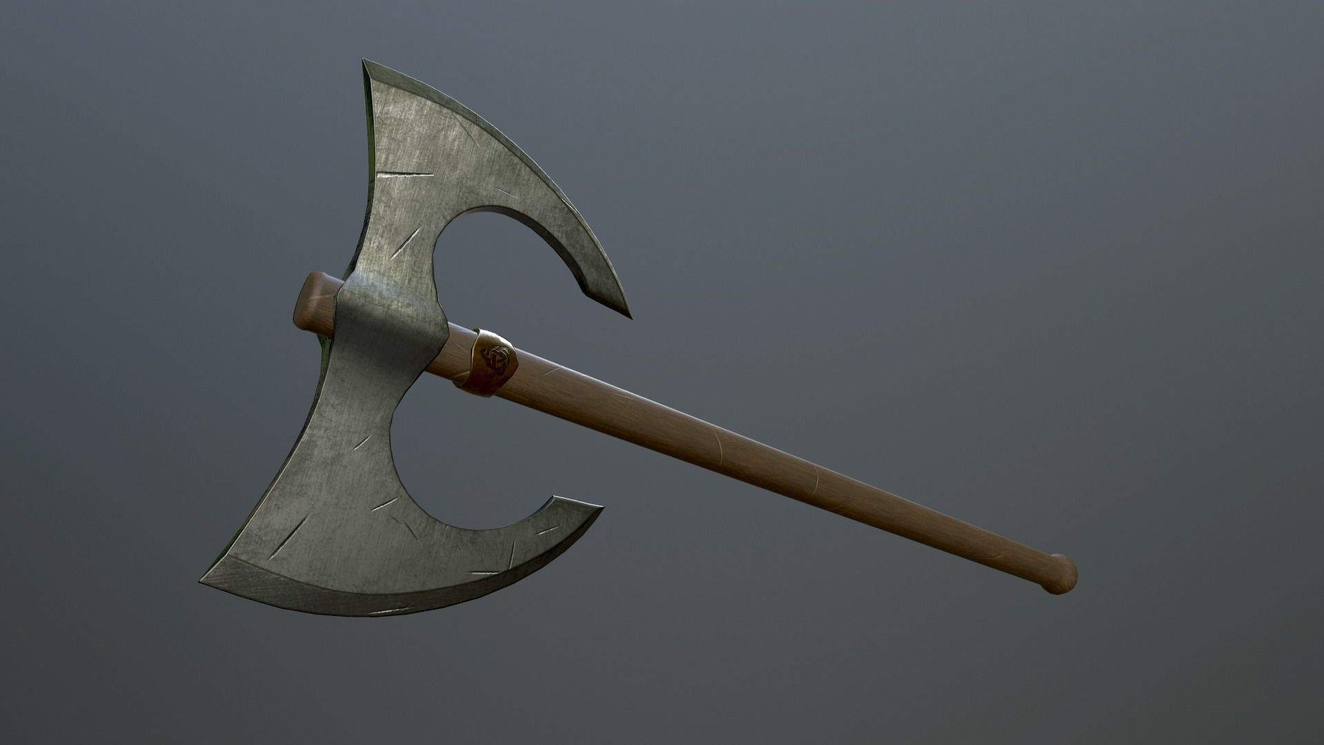 3D model Medieval battle poleaxe VR / AR / low-poly | CGTrader