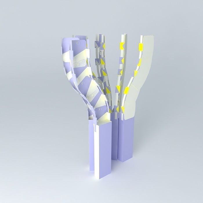 Flex C Column Facade Curve free 3D model | CGTrader