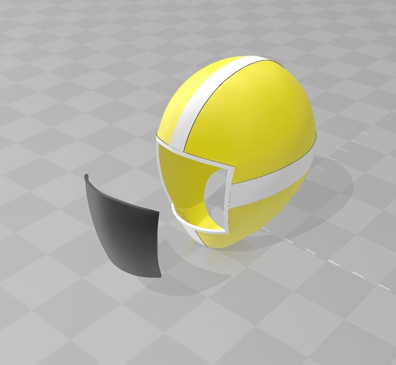 Power Rangers KyuuKyuu Sentai GoGoFive GoYellow Helmet 3D model 3D ...