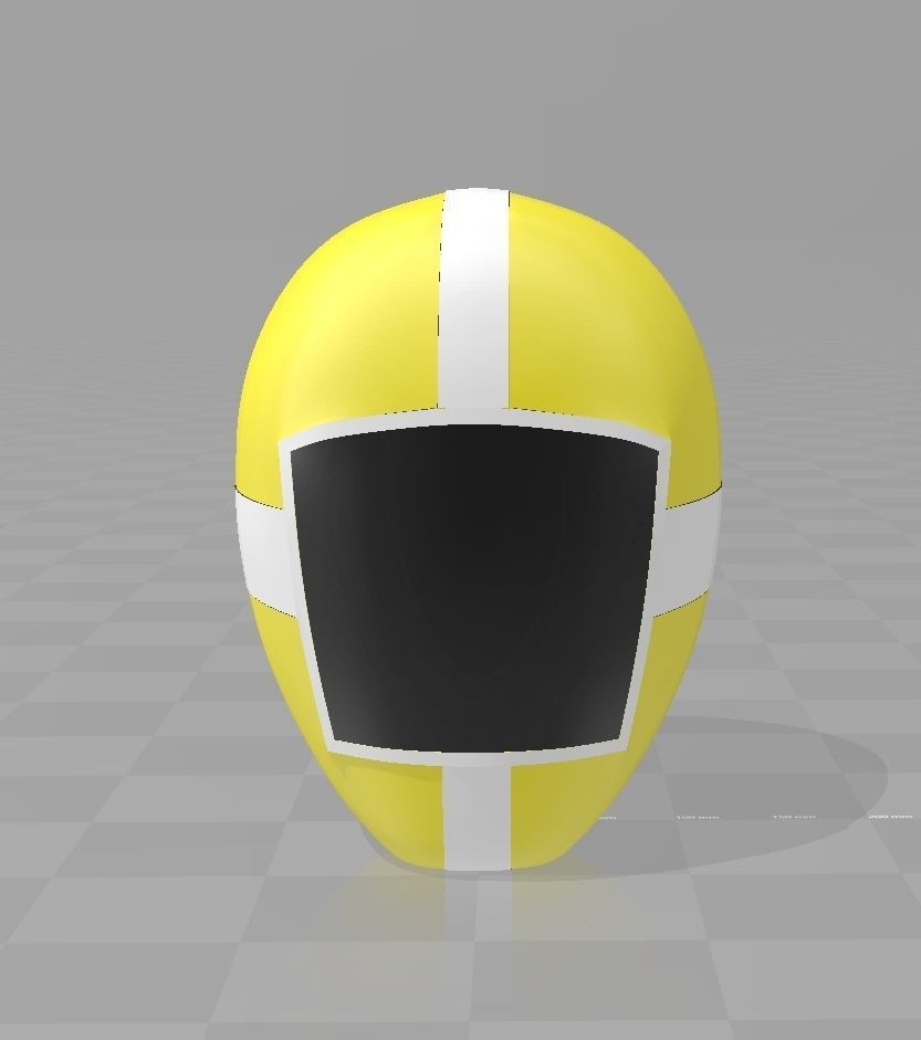 Power Rangers KyuuKyuu Sentai GoGoFive GoYellow Helmet 3D model 3D ...