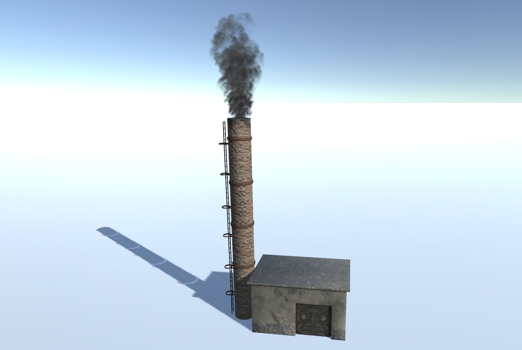 3D model Factory Chimney Set VR / AR / low-poly | CGTrader