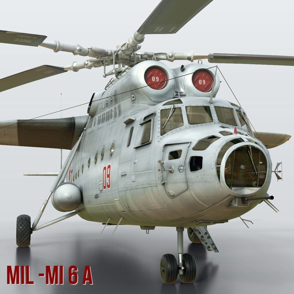 Mil Mi-6A 3D model animated | CGTrader